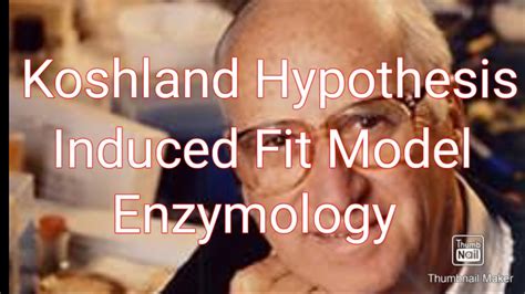 Koshland Hypothesisinduced Fit Model Youtube