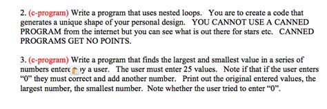 Solved 2 C Program Write A Program That Uses Nested Chegg Com