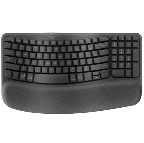 Logitech Wave Keys Ergo Wireless Keyboard Graphite 920 012281 Elive Nz