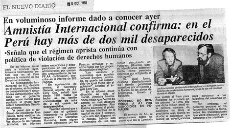 Amnistía Internacional Confirma En El Perú Hay Más De Dos Mil