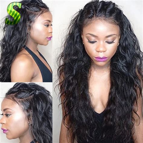 7a Cheap Brazilian Wet And Wavy Full Lace Human Hair Wigs For Black