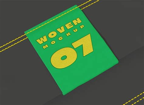 Woven Label Mockup Product Mockups Ft Clothing And Tag Compatible With