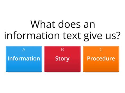 Informative Text Quiz
