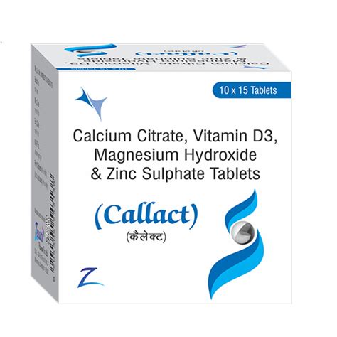 Callact Tablets Zenacts Pharma