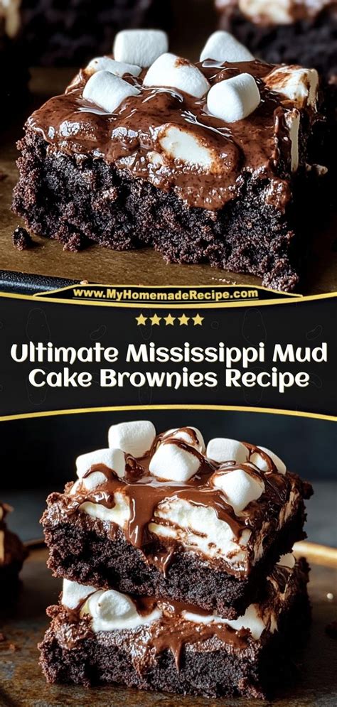 Ultimate Mississippi Mud Cake Brownies Rich Gooey And Decadent My