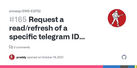 Request A Read Refresh Of A Specific Telegram ID From A Specific Device