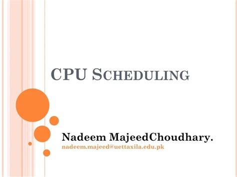 Ppt Comprehensive Guide To Cpu Scheduling Techniques Powerpoint