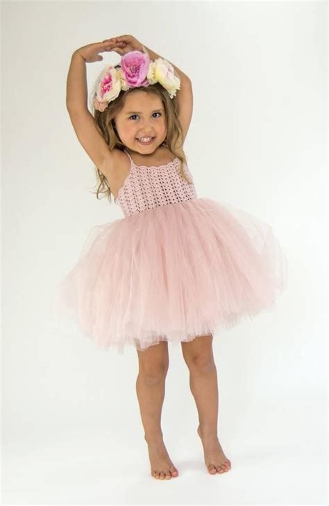 Vestido tutú ANNA Halter Flower Girl Tul Vestido con encaje Stretch