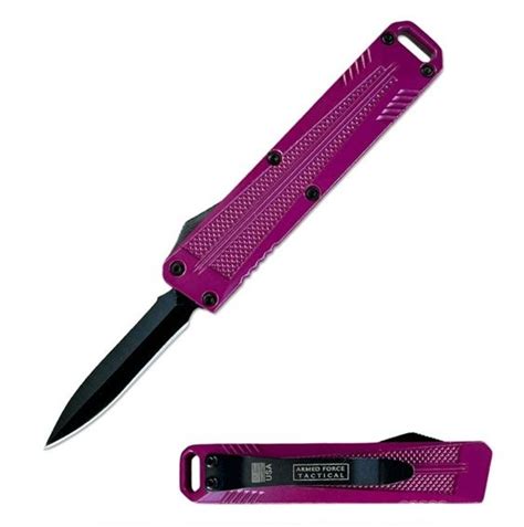 5 Mini Pocket Torpedo Purple Da Otf Automatic Knife