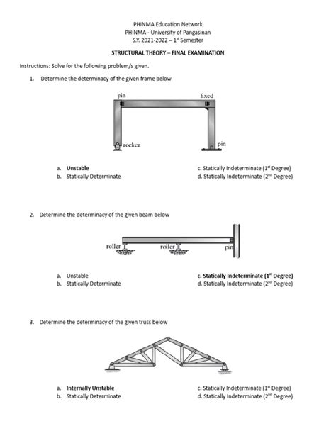 Structural Theory Pdf Beam Structure Civil Engineering