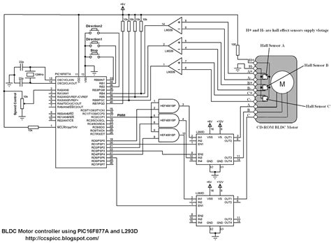 BLDC Motor Control Using PIC16F877A And L293D