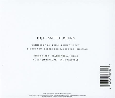 Joji Smithereens CD Jpc De