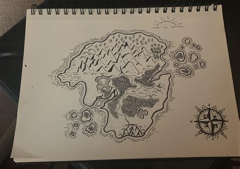 Just Started Learning How To Draw Maps This Is One I Did Last Night R Mapmaking