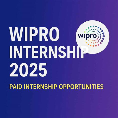Wipro Internship 2025 For Freshers Apply Now And Get Ppo