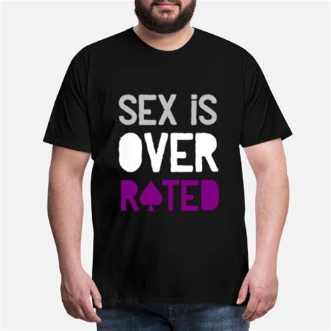Sex Is Overrated Asexuell Csd Pride Ace Männer Premium T Shirt