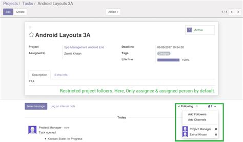 Disable Auto Task Following Odoo Apps