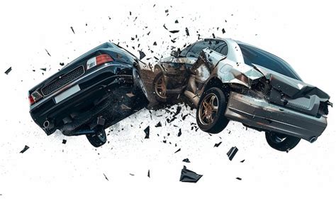 Premium Photo 3d Rendering Of Crashing Into Each Other On A White