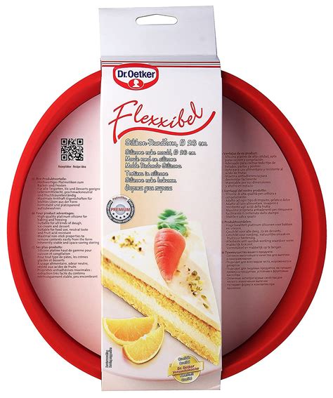 Dr Oetker Silikon Backform Flexxibel Rundform Rot Ø cm Rundbackform Silikonformen