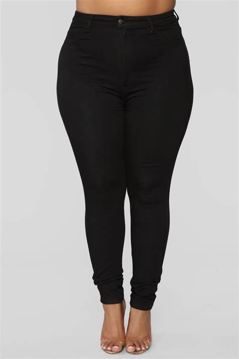 Classic High Waist Skinny Jeans Black Fashion Nova