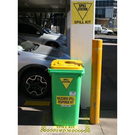 Adhesive Single Sided Spill Kit Wall Sign Spill Station Australia