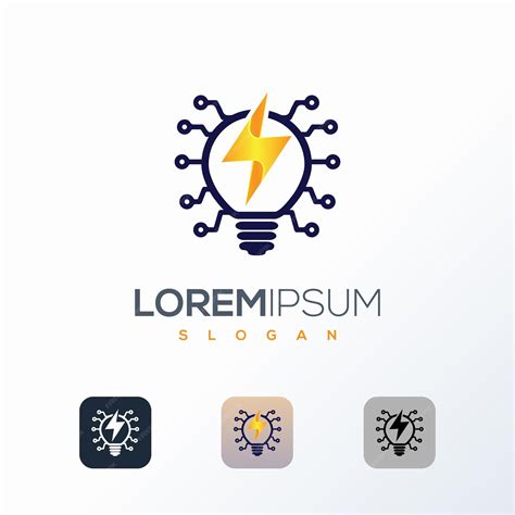 Premium Vector Electric Bulb Logo Design Template Light Bulb And