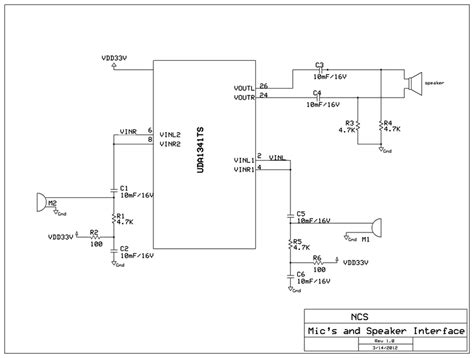 Schematic Diagram Of Interface Of Microphone S And Speaker Download Scientific Diagram