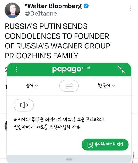 속보 푸틴 비행기 추락 사망 프리고진에 조의 표명 유머움짤이슈 에펨코리아