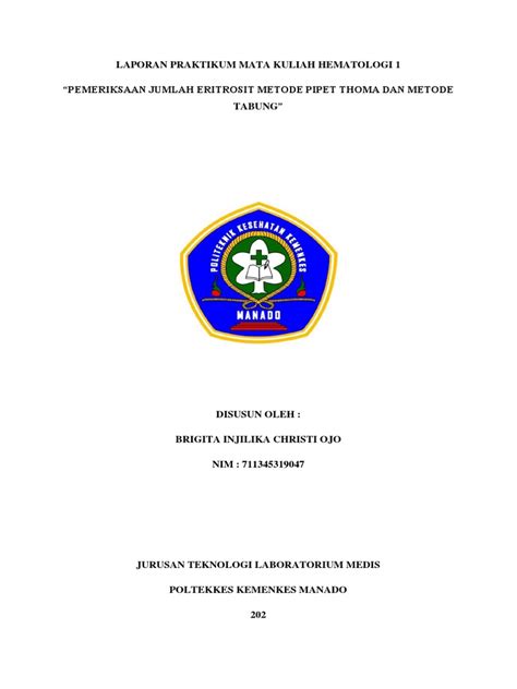 Pemeriksaan Jumlah Eritrosit Pdf