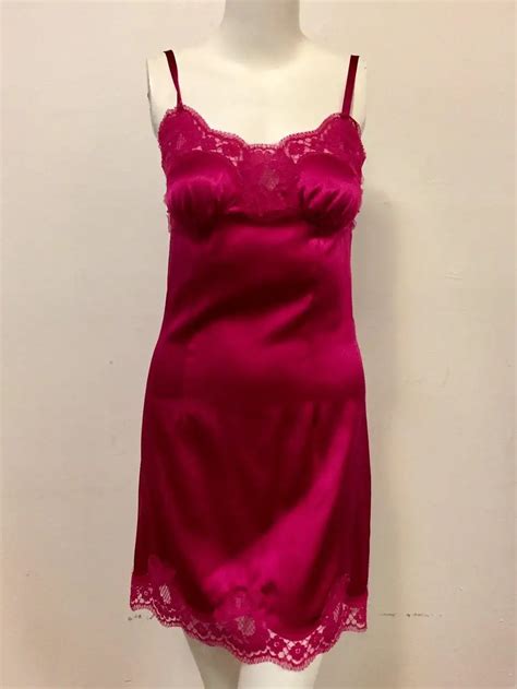 Dolce And Gabbana Rose Pink Lace Dress With Full Satin And Lace Slip 38 Eu