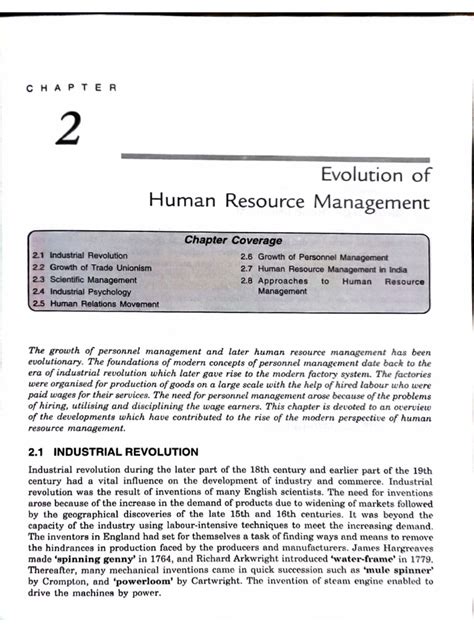 Hrm Ch2 Evolution Of Hrm Pdf
