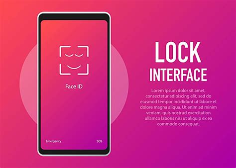 Illustration Of A Screen Lock Interface For Lock Screen Or Password Entry Pages In Vector