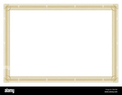 Outline Style Border Frame For Certificate Stock Vector Image And Art Alamy
