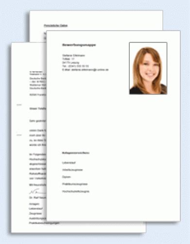 Hochschulabschluss Bewerbungs Paket