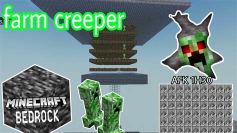 Cách Xây Máy Farm Creeper Trong Minecraft Pe Youtube