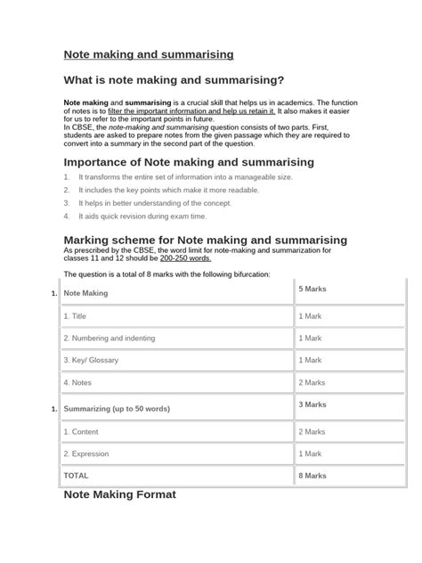 Note Making And Summarizing Pdf Artificial Intelligence