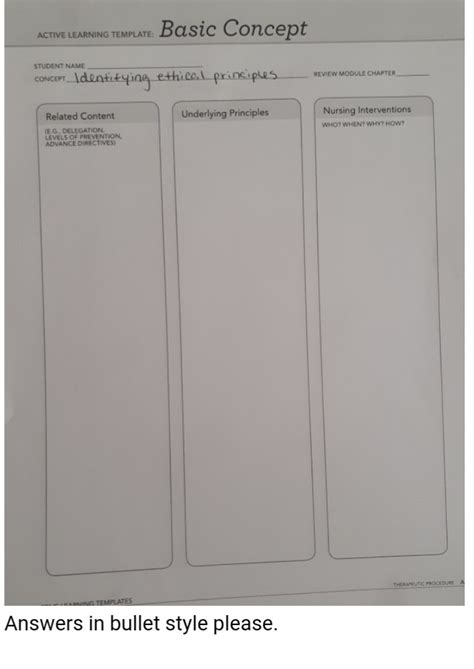 Solved Basic Concept ACTIVE LEARNING TEMPLATE I STUDENT Chegg
