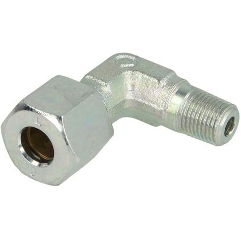 Raccord à visser coudé mâle 1 8 x 8 mm avec filetage conique
