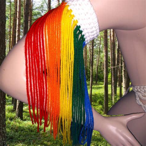 Rainbow Fringe Arm Bands Pride Festival Wear Dance Hooping And Rave