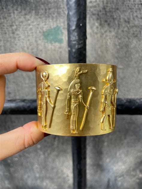 Egyptian Bracelet Cuff Egypt Jewelry Egyptian Accessories Etsy