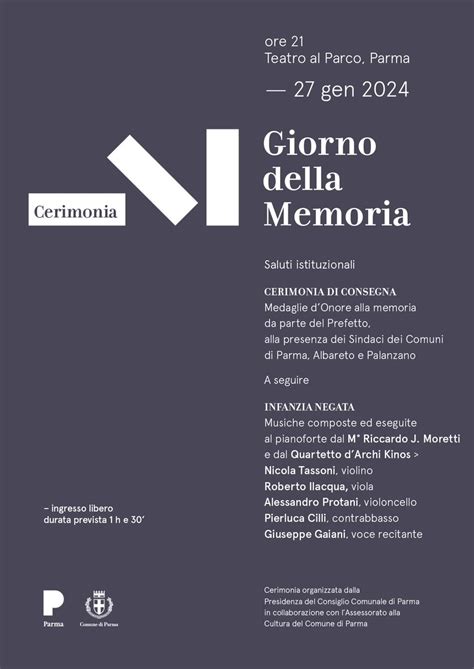“giorno Della Memoria” Cerimonia Ufficiale Promossa Dal Comune Di