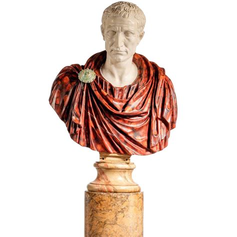 Bust Of A Roman Politician Marcus Junius Brutus Bust Sculpture