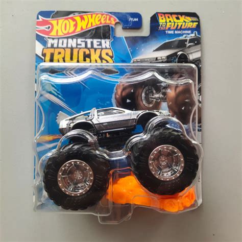 Jual Hotwheels Back To The Future Time Machine Monster Trucks Silver