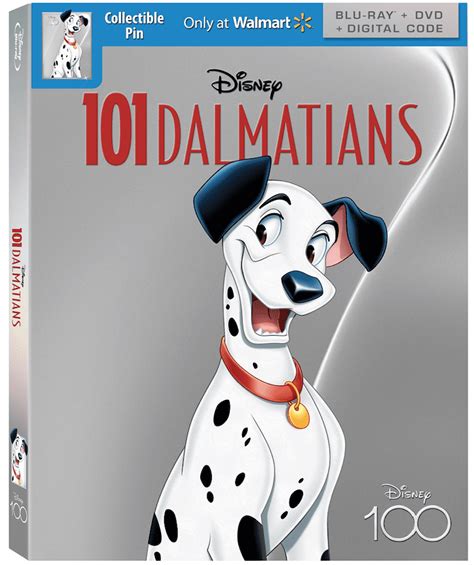 101 Dalmatians Disney100 Edition Walmart Exclusive Blu Ray Dvd