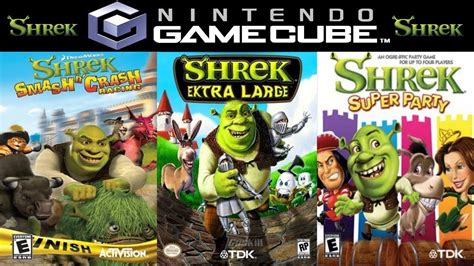 All Shrek Games On Nintendo Gamecube Youtube