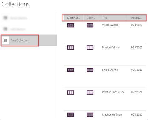 powerapps collection how to create and use spguides