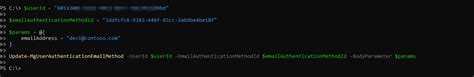 Azure Using Update Mguser To Add Update Users Authentication Email Methods In Powershell