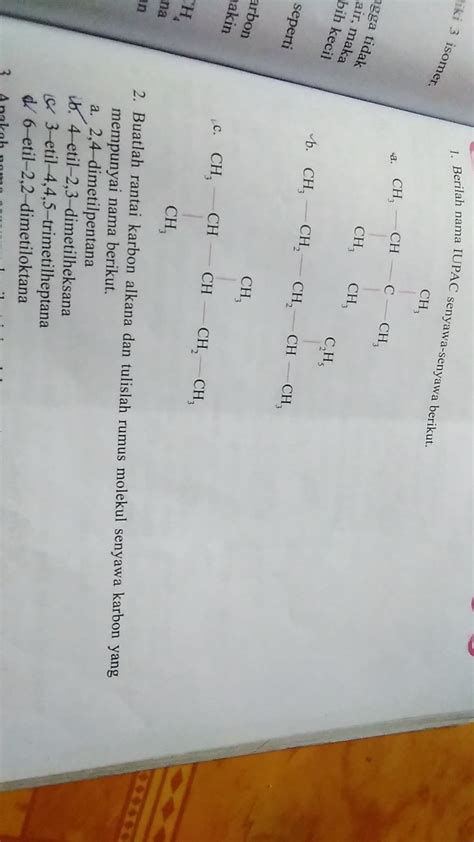 Nama Iupac Senyawa Berikut Adalah Sinhala
