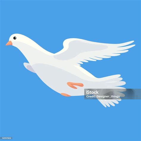 Animasi Merpati Sayap Gerak Burung Di Surga Merpati Migrasi Terbang