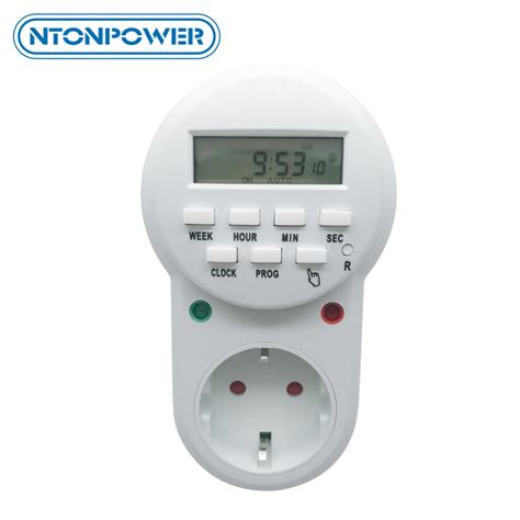 Ntonpower Eu Plug Timer Socket Smart Power Socket Programmable