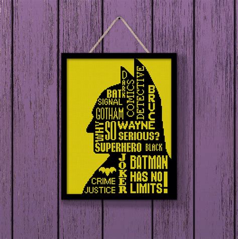 BOGO SALE Cross Stitch Pattern Batman Xstitch Batman
